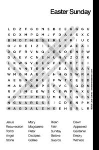 Free Good Friday Bible Word Search - Christian Word Search